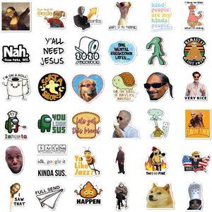 Toys | Funny Meme Vinyl Stickers Pack Vine Stickers For Laptop Iphone ...